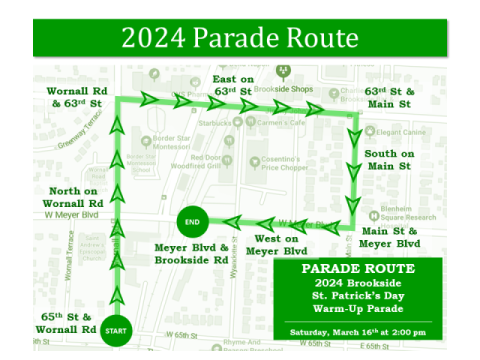 2024 St. Patrick's Warm Up Parade | Brookside